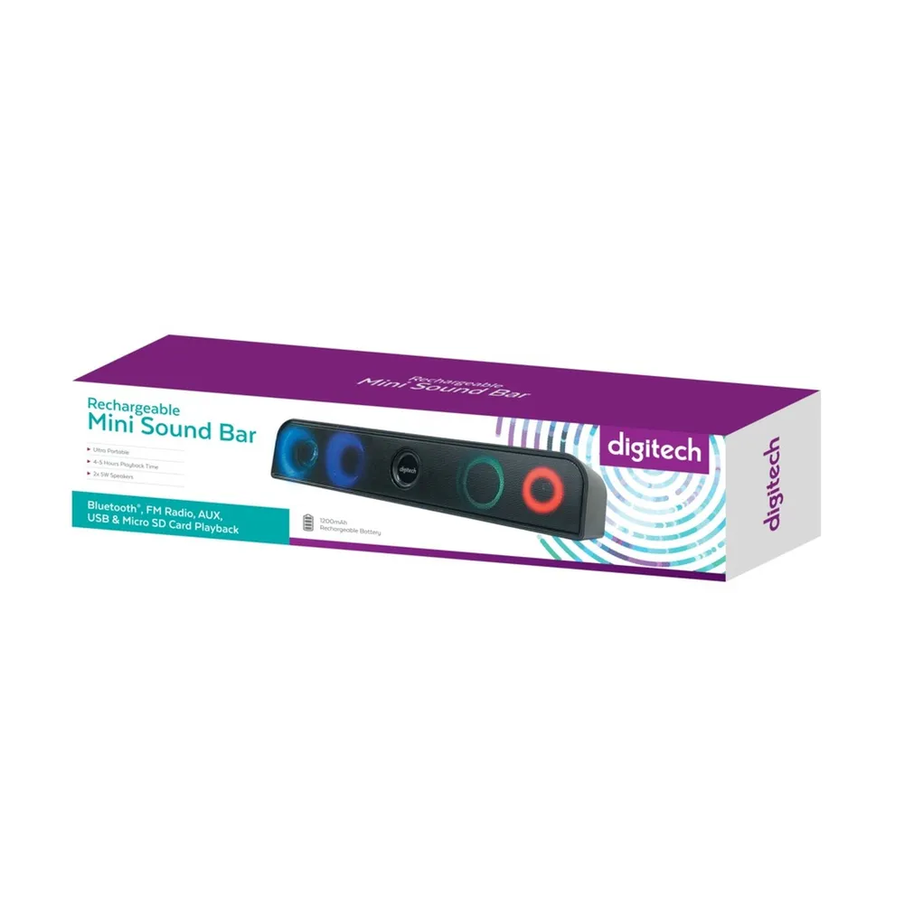 Rechargeable Mini Sound Bar | Jaycar Australia