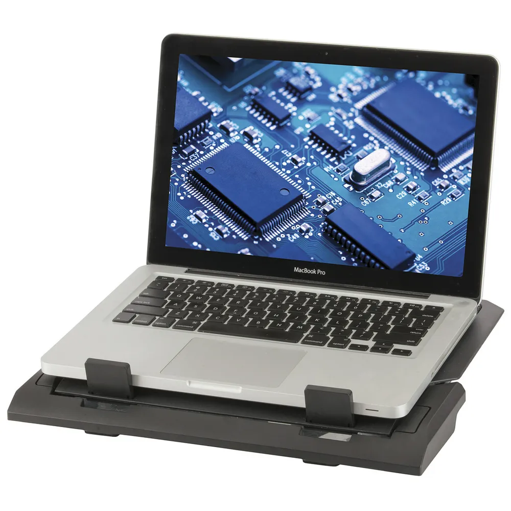 Black Dual Fan Cooling Pad for Notepads | Jaycar Australia