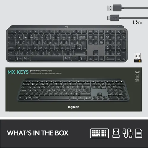 Logitech MX Keys S Advanced Wireless Illuminated Keyboard | Jaycar ...