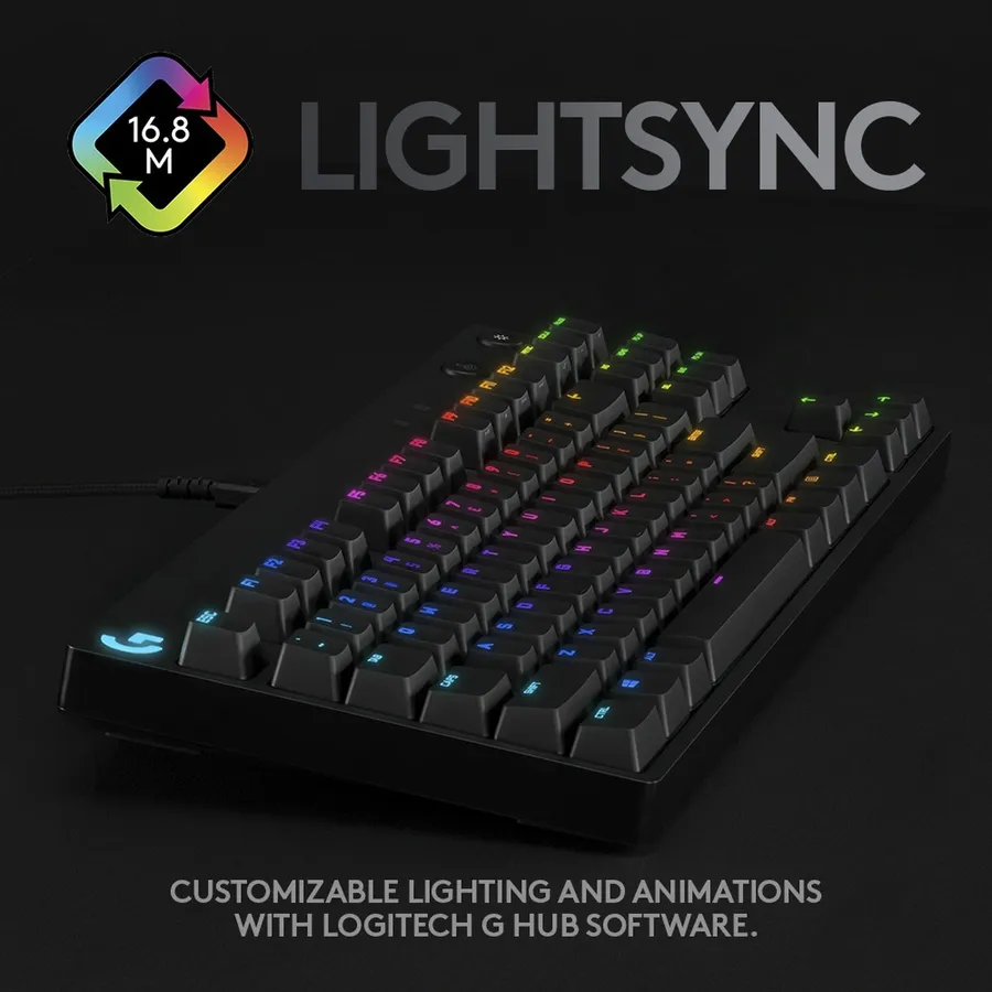 Logitech® G PRO Gaming Mechanical Keyboard with GX Blue Switches ...