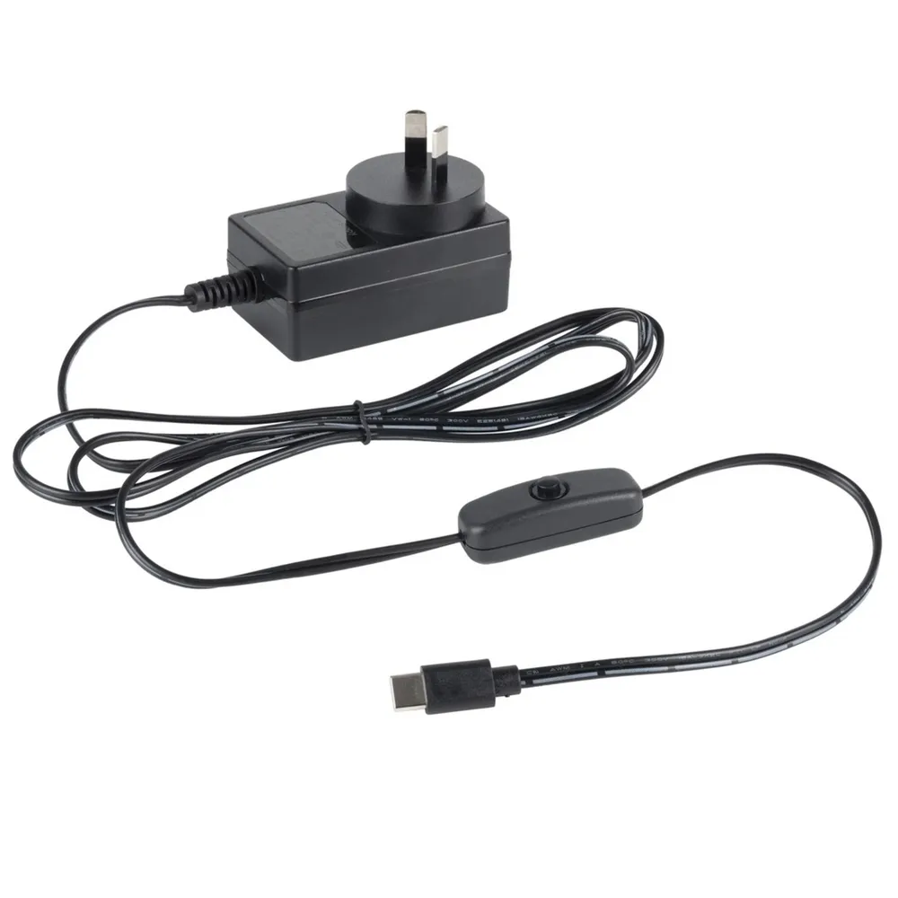 15.3W Raspberry Pi 4 Power Supply 5.1VDC at 3A | Jaycar Australia