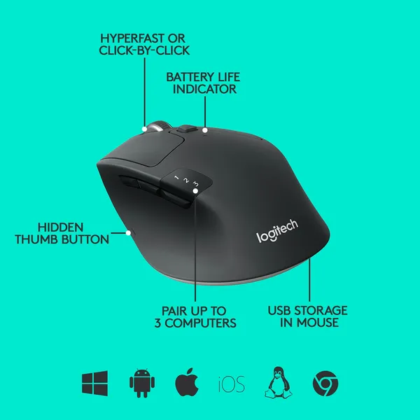 Logitech® M720 Triathlon Mouse | Jaycar Australia