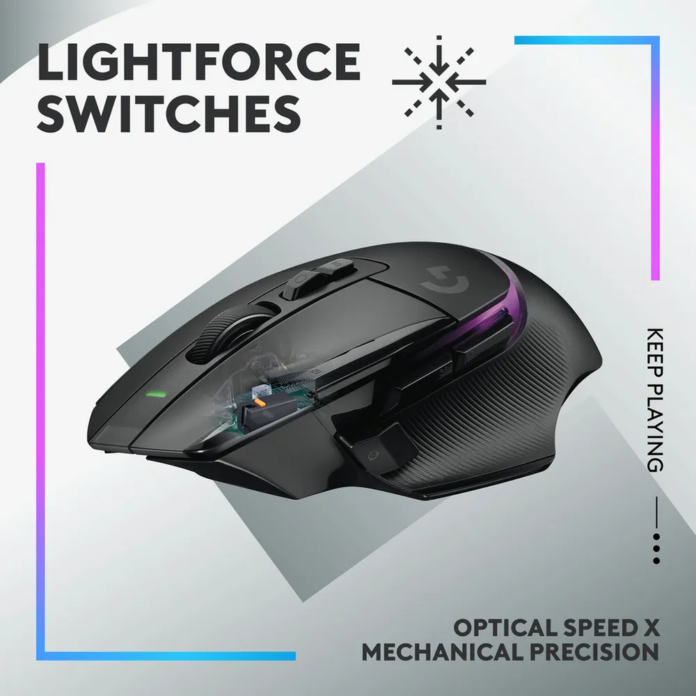 Logitech G502X Plus Black Wireless | Jaycar Australia