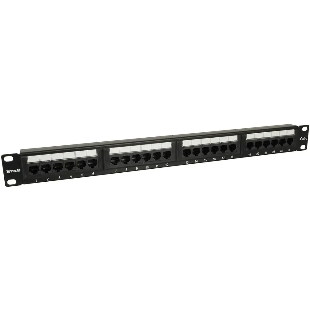 Rack Mount 24 Port Patch Panel Cat.6 | Jaycar Australia