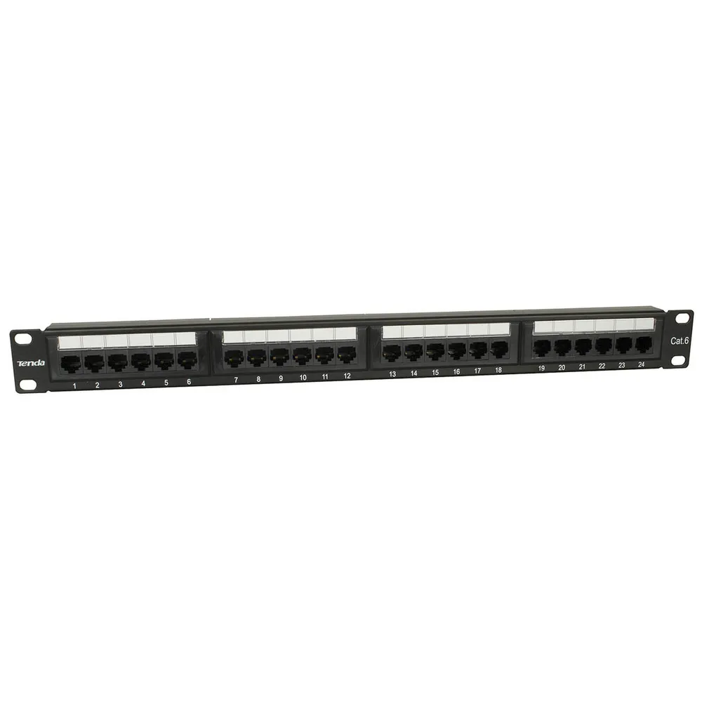 Rack Mount 24 Port Patch Panel Cat.6 | Jaycar Australia