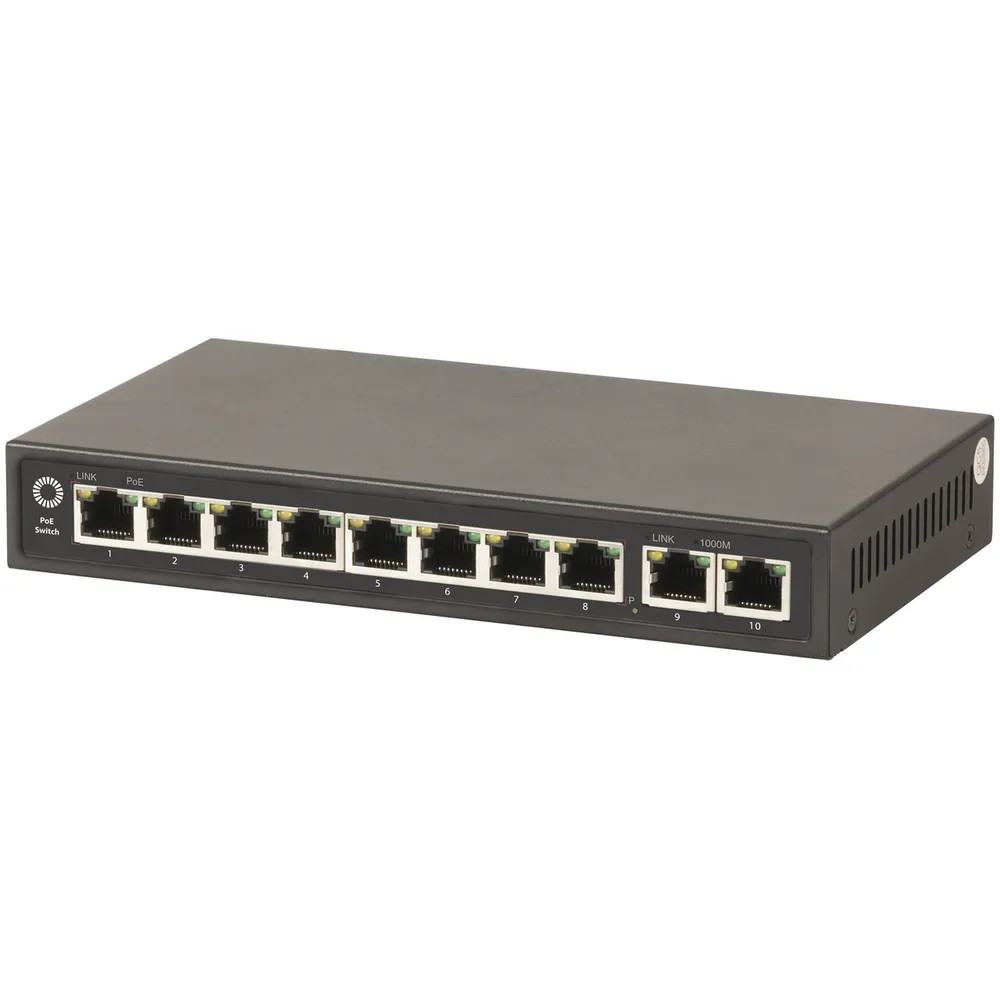 10 Port Gigabit PoE Network Switch | Jaycar Australia