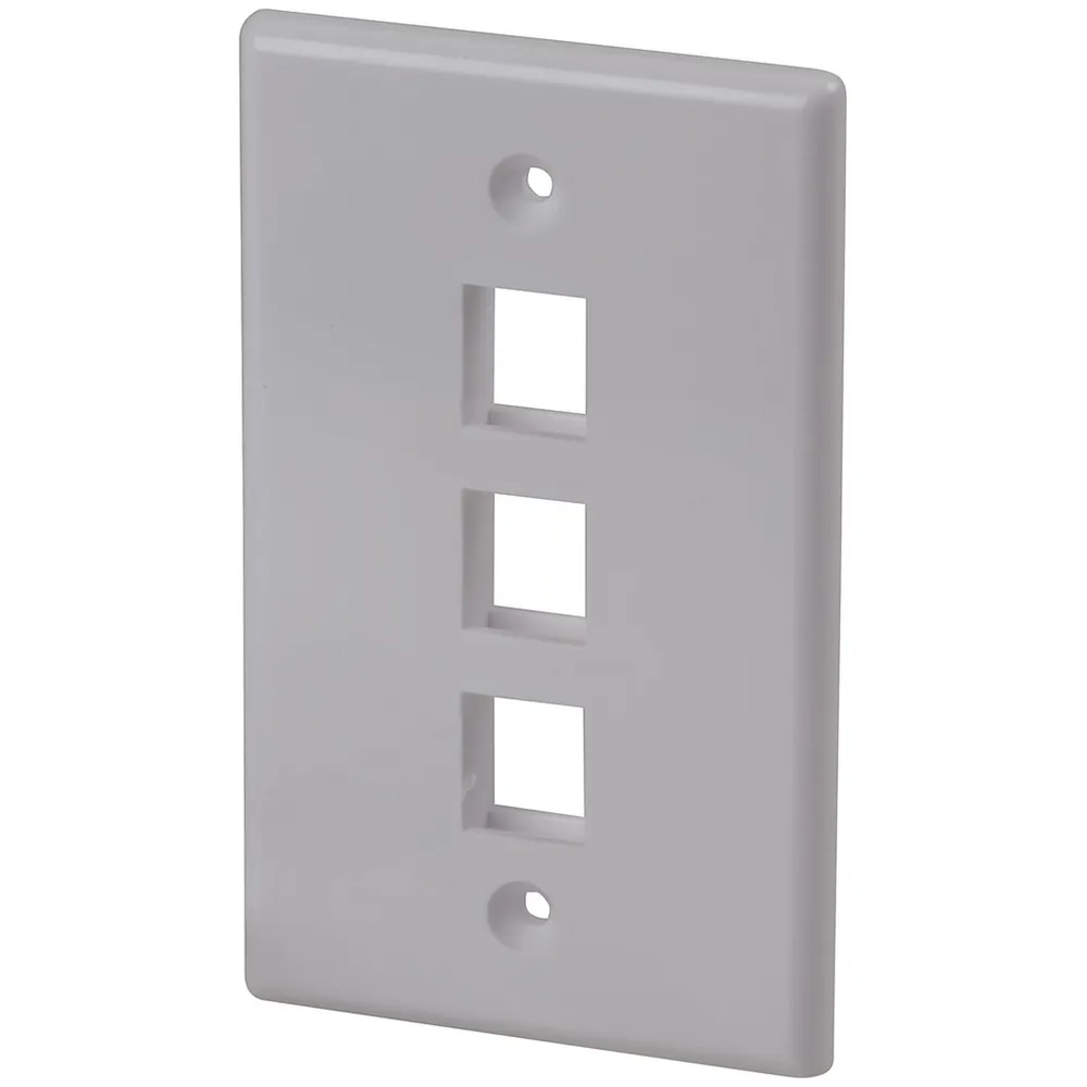 Keystone Wall Plate Triple White | Jaycar Australia