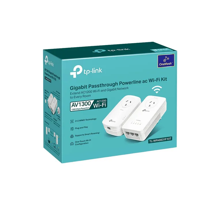 TP-Link AV1300 Gigabit Passtrhough Powerline AC Wi-Fi Kit | Jaycar ...