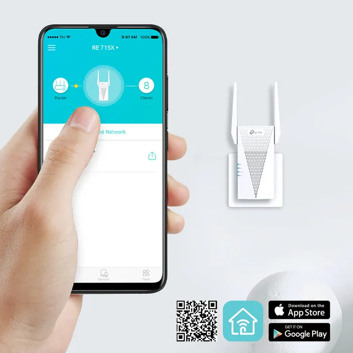 TP-Link RE715X Mesh Wi-Fi 6 Extender AX3000 | Jaycar Australia