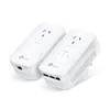 TP-Link AV1300 3 Port Gigabit Pass-through Powerline Starter Kit ...