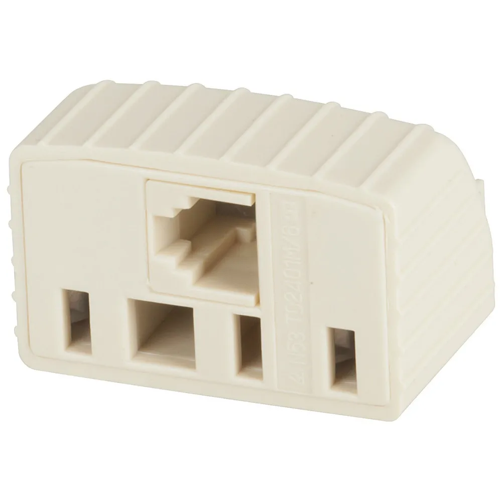 605 to 610/RJ12 Telephone Double Adaptor | Jaycar Australia
