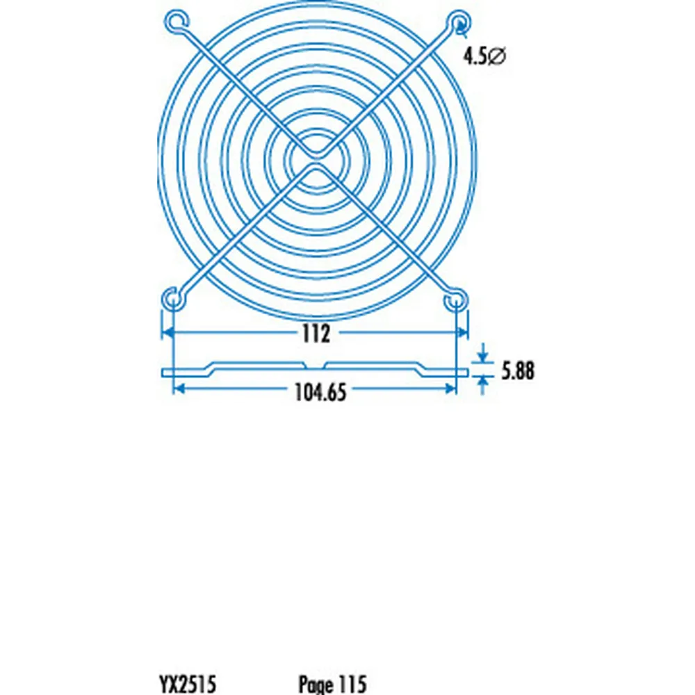 120mm Fan Finger Guard | Jaycar Australia