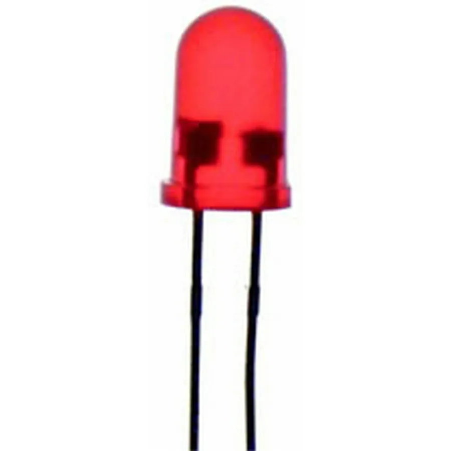 Red 5mm LED 8mcd Round Diffused | Jaycar Australia