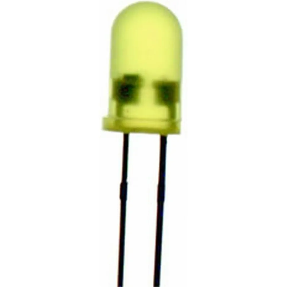 Yellow 5mm LED 70mcd Round Diffused | Jaycar Australia