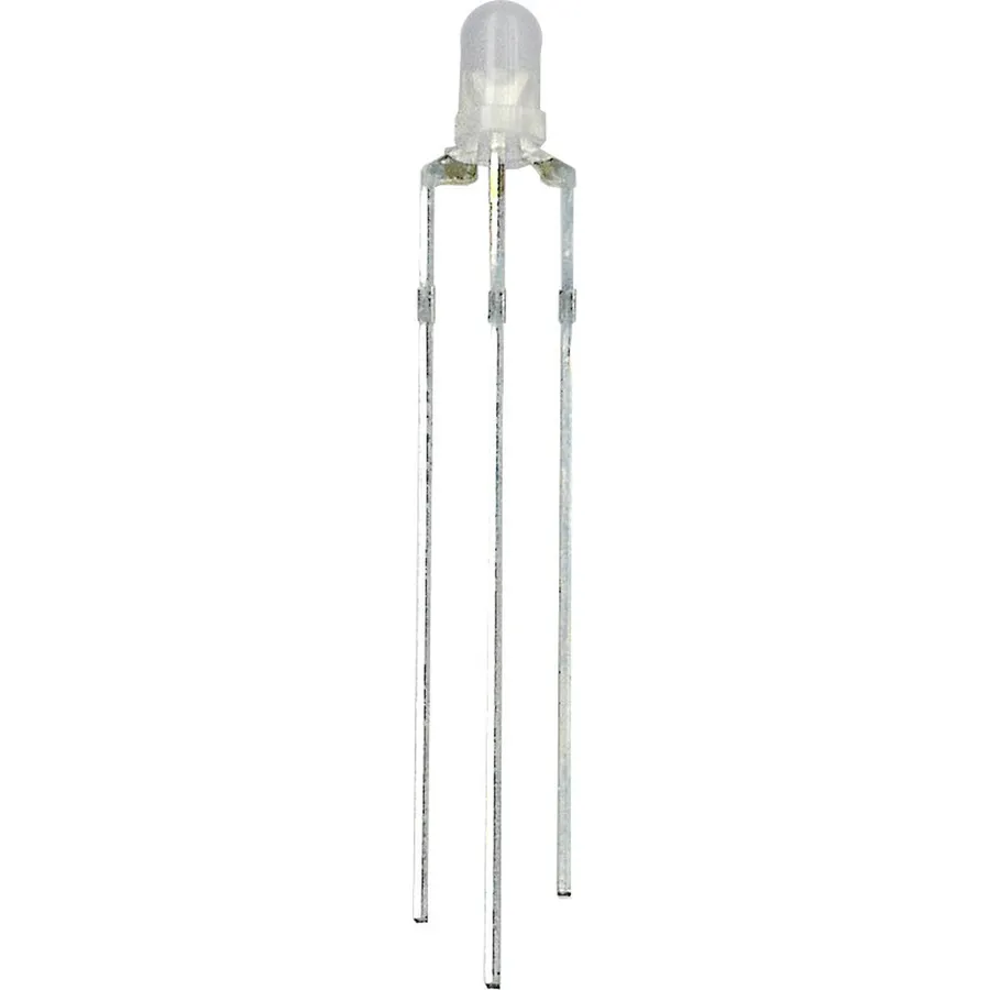 Tricolour Red/Green/Orange 5mm LED 70/80mcd Round Diffused | Jaycar ...