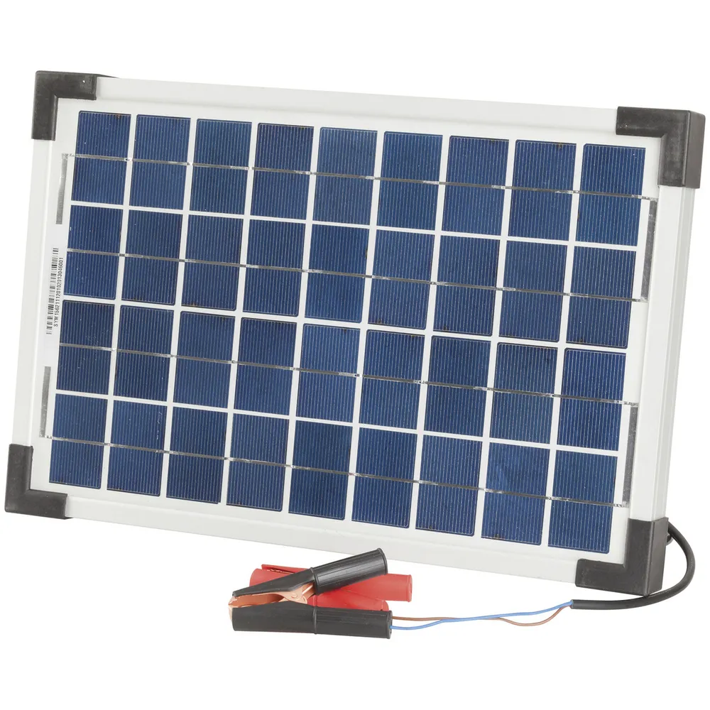 12V 10W Solar Panel with Clips | Jaycar Australia